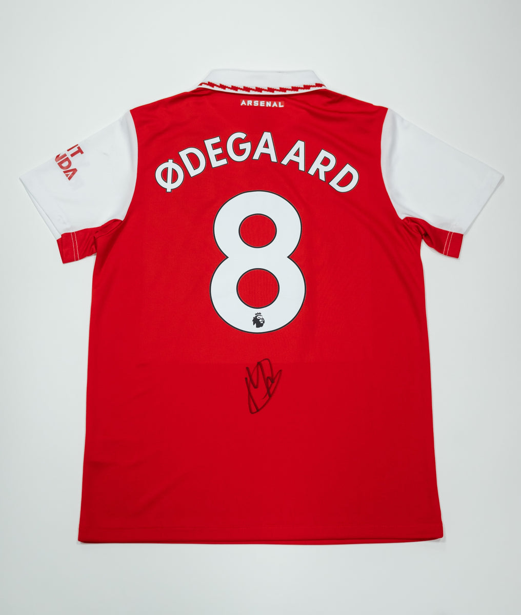 Martin Odegaard Signed Arsenal Shirt Autograph AFTAL COA – Club Captai ...