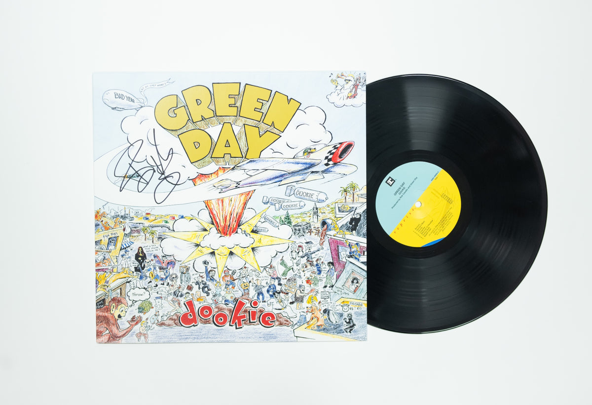Green Day Billie Joe Armstrong Signed Dookie LP | JSA Authenticated ...