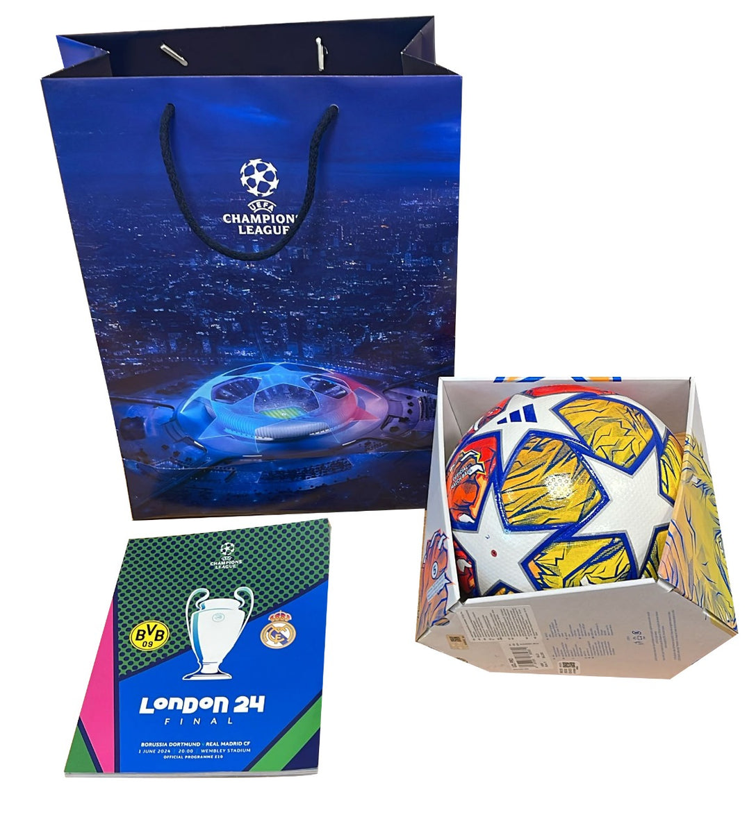 ADIDAS Champions League Final London UCL PRO 23/24 KNOCKOUT BALL & Pro ...