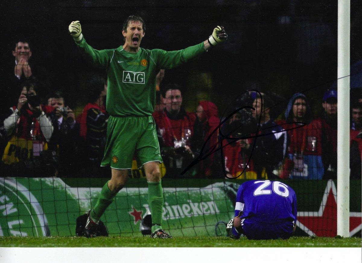 Edwin Van Der Sar Signed 12X8 Photo Autograph Manchester United AFTAL ...