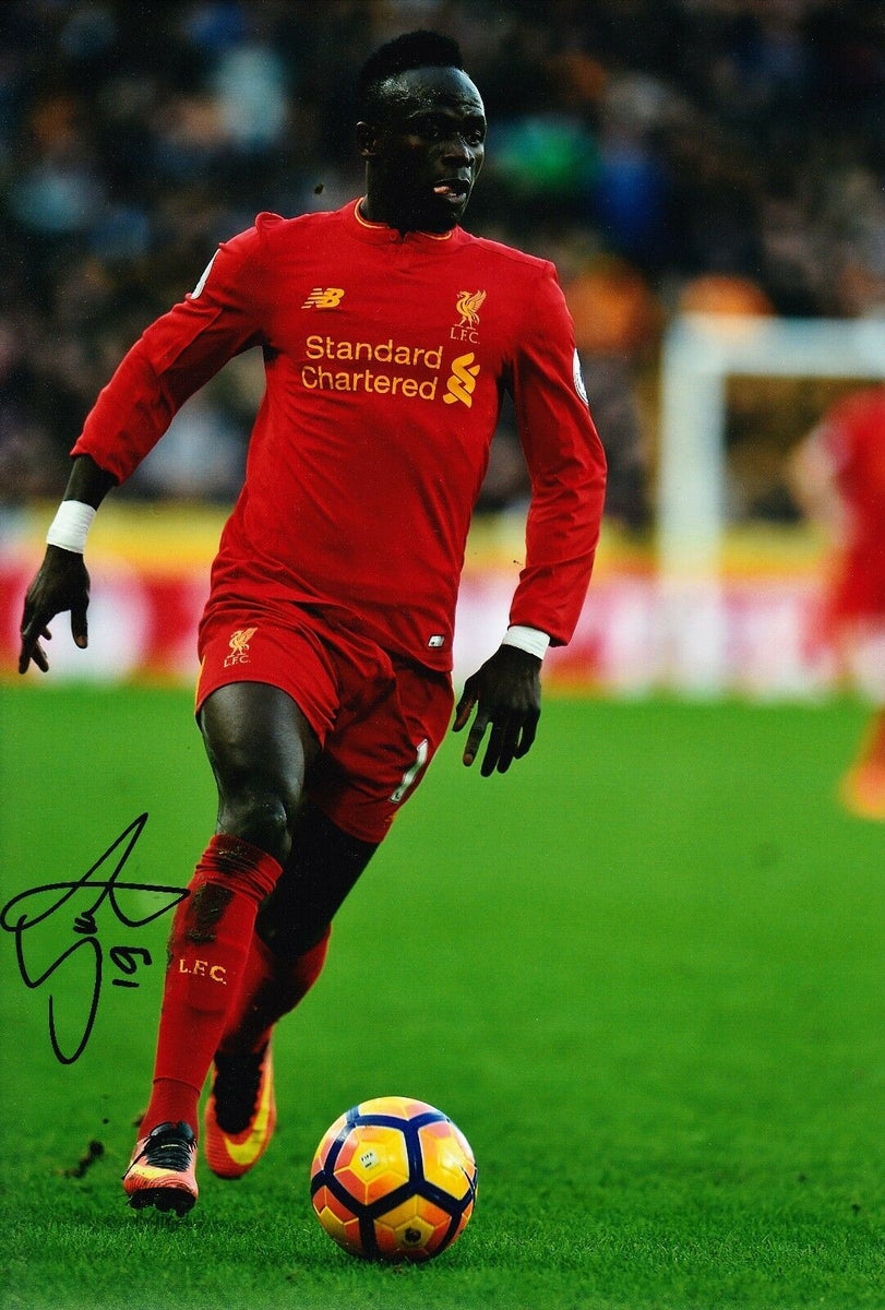 Sadio Mane Signed 12X8 Photo Liverpool F.C. Genuine AFTAL COA (9138 ...