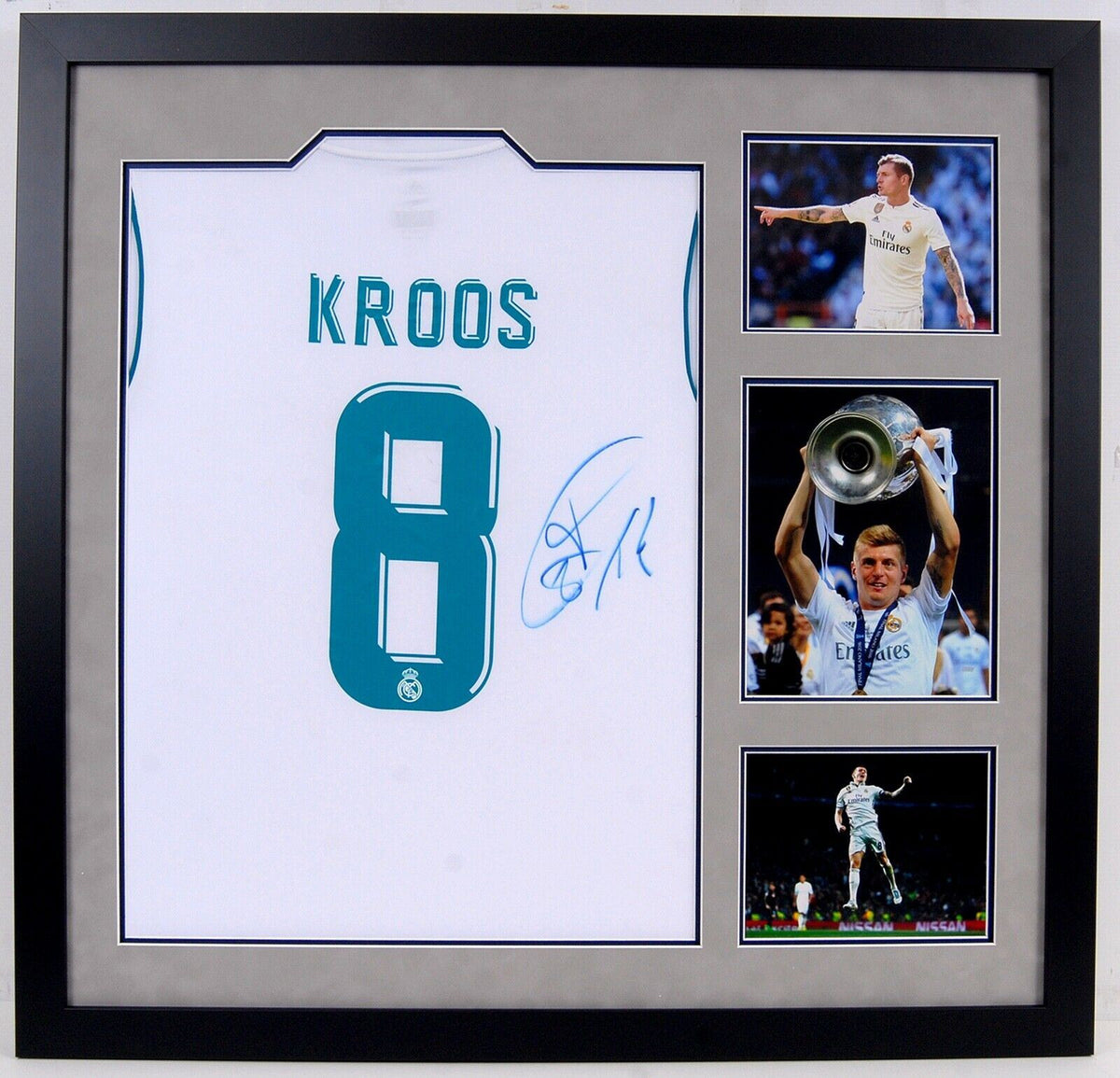 Toni Kroos Signed Real Madrid Shirt FRAMED AUTOGRAPH GENUINE AFTAL COA ...