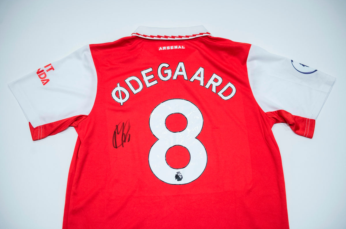 Martin Odegaard SIGNED Arsenal F.C. Shirt Genuine Signature AFTAL COA ...