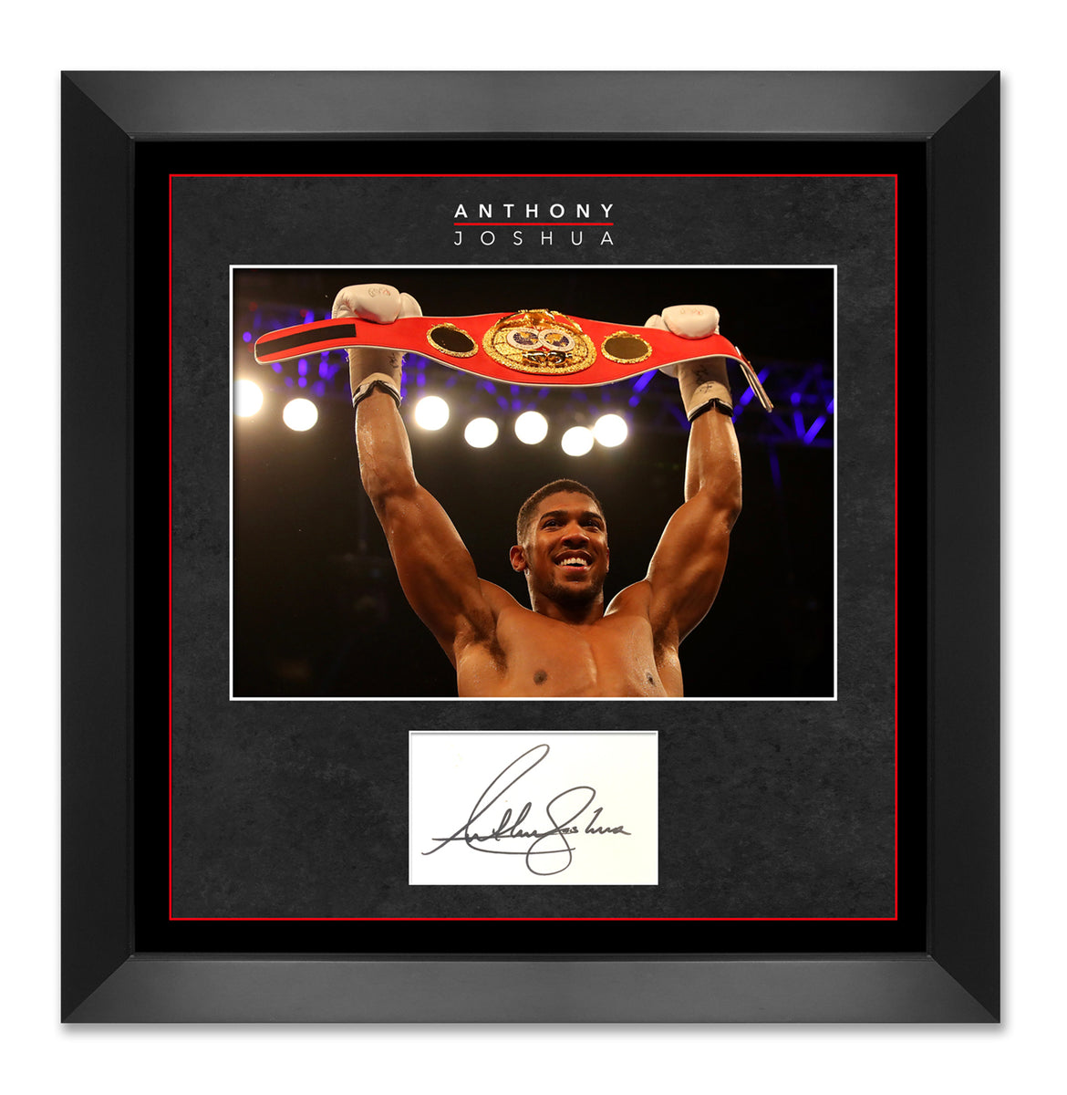 Anthony Joshua Signed & Framed Photo Mount Display AFTAL COA (B ...