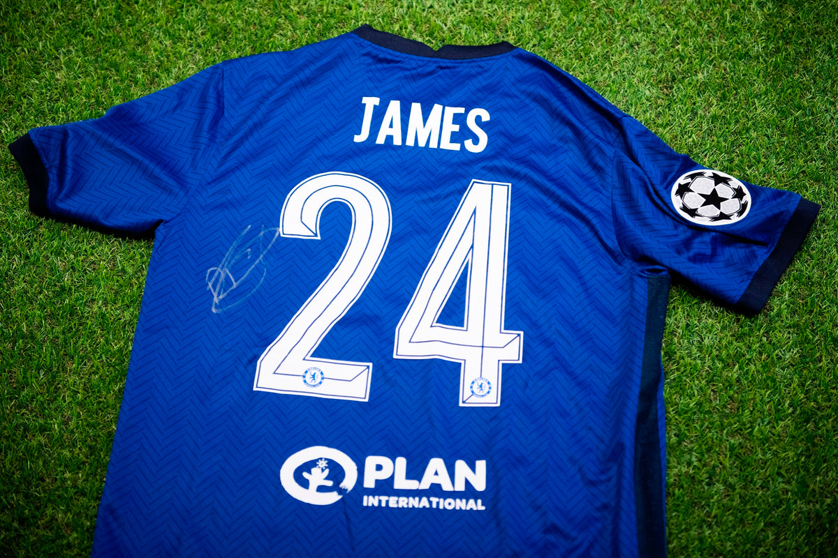 Reece James Signed Chelsea F.C. SHIRT Genuine Signature PORTO 2021 AFT ...