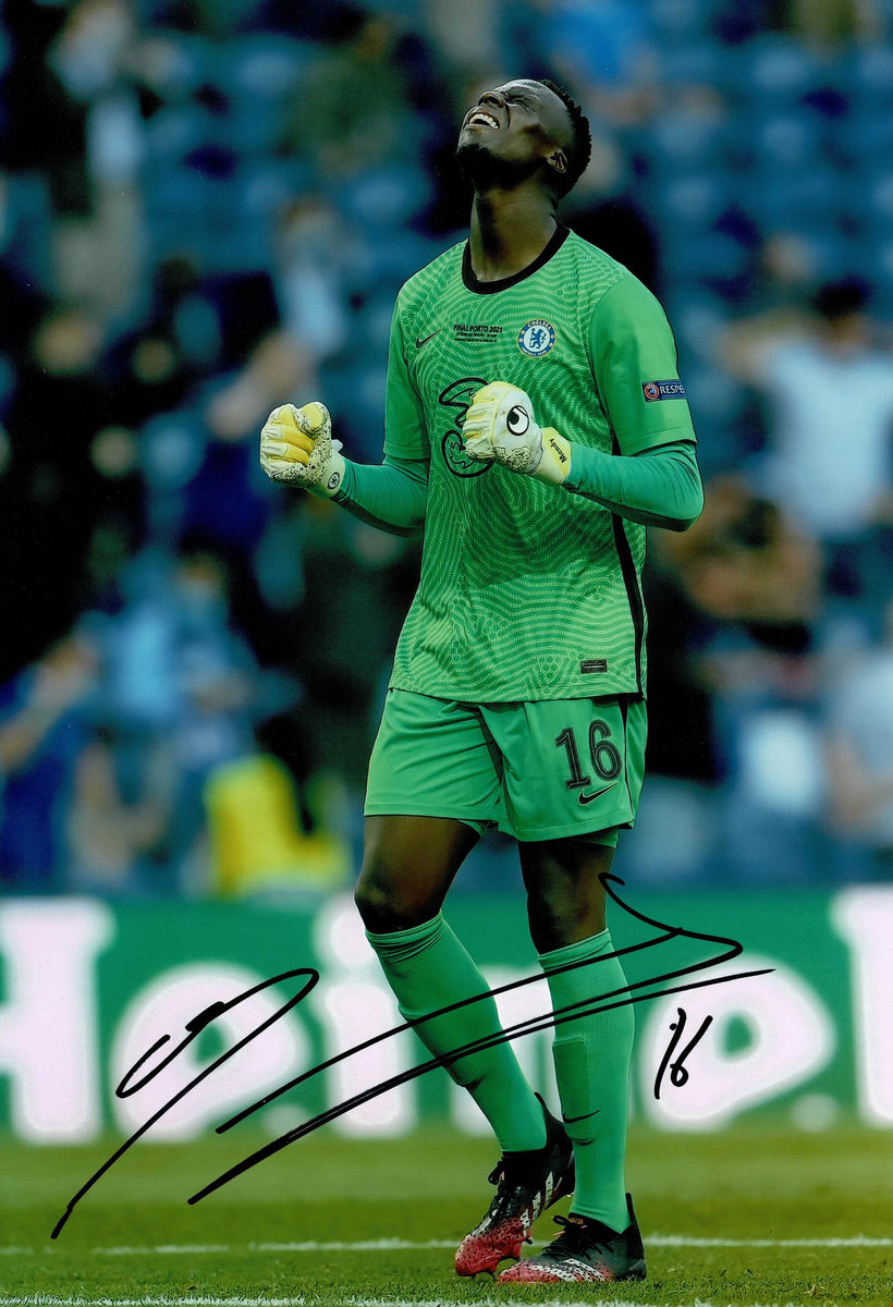Edouard Mendy Signed 12X8 Photo Chelsea F.C. Genuine Signature AFTAL C ...