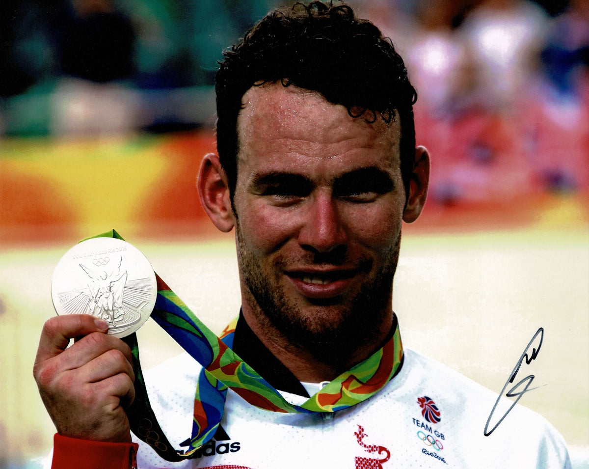 Mark Cavendish Signed 10X8 Photo Olympic Memorabilia RIO 2016 AFTAL CO ...