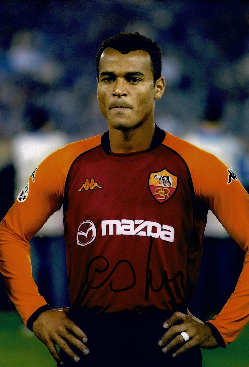 Cafu SIGNED 12X8 PHOTO BRAZIL & AS ROMA Genuine Autograph AFTAL COA (1 ...