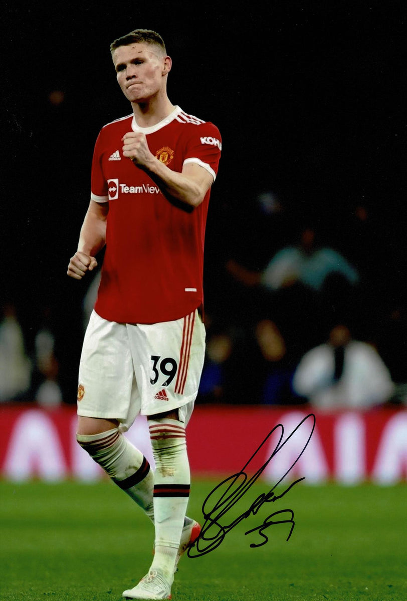 Scott McTominay Signed 12X8 Photo Manchester United F.C. AFTAL COA (14 ...