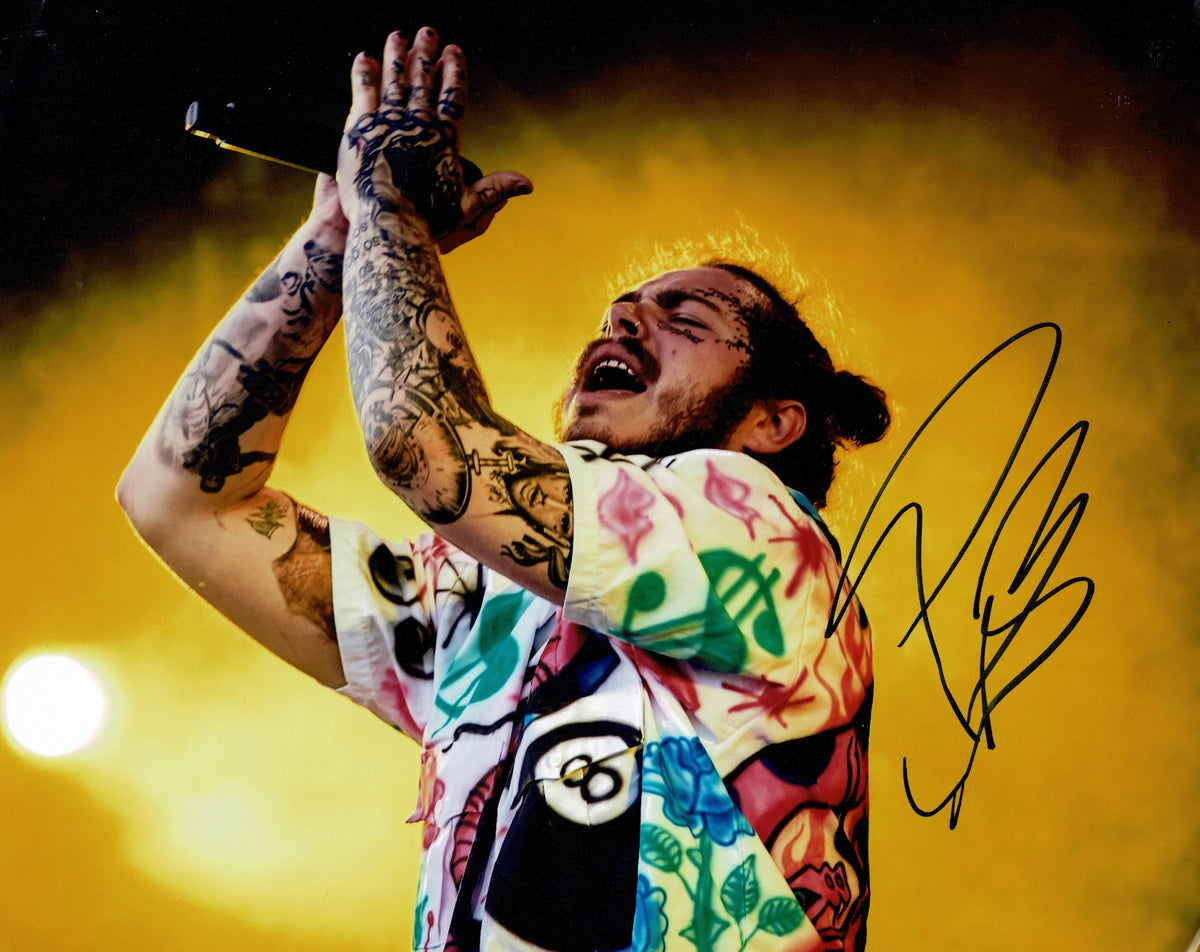 Post Malone Signed 10X8 PHOTO Genuine SIGNATURE AFTAL COA – Piece of Fame