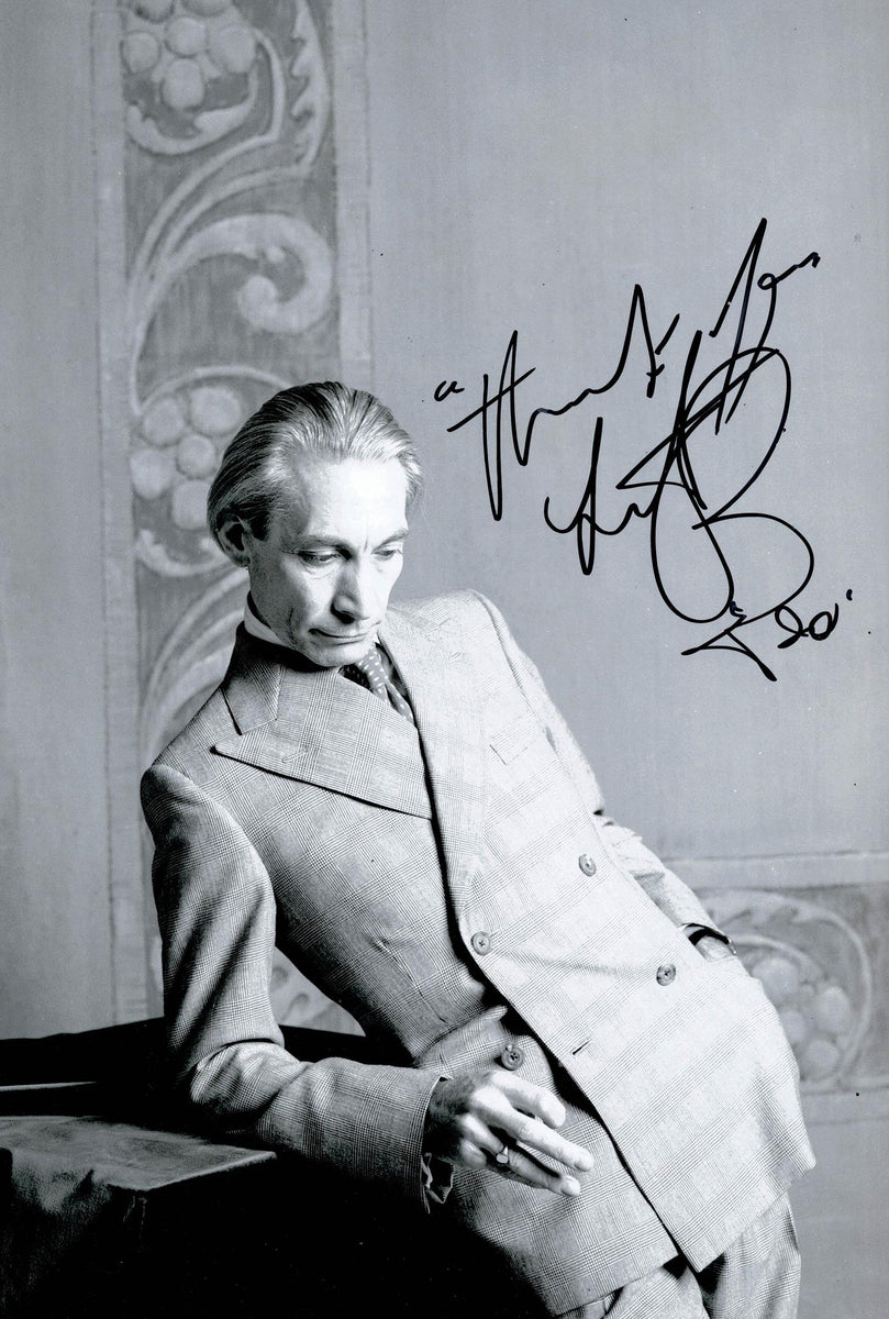Charlie Watts SIGNED 12X8 Photo The Rolling Stones Genuine Signature A ...