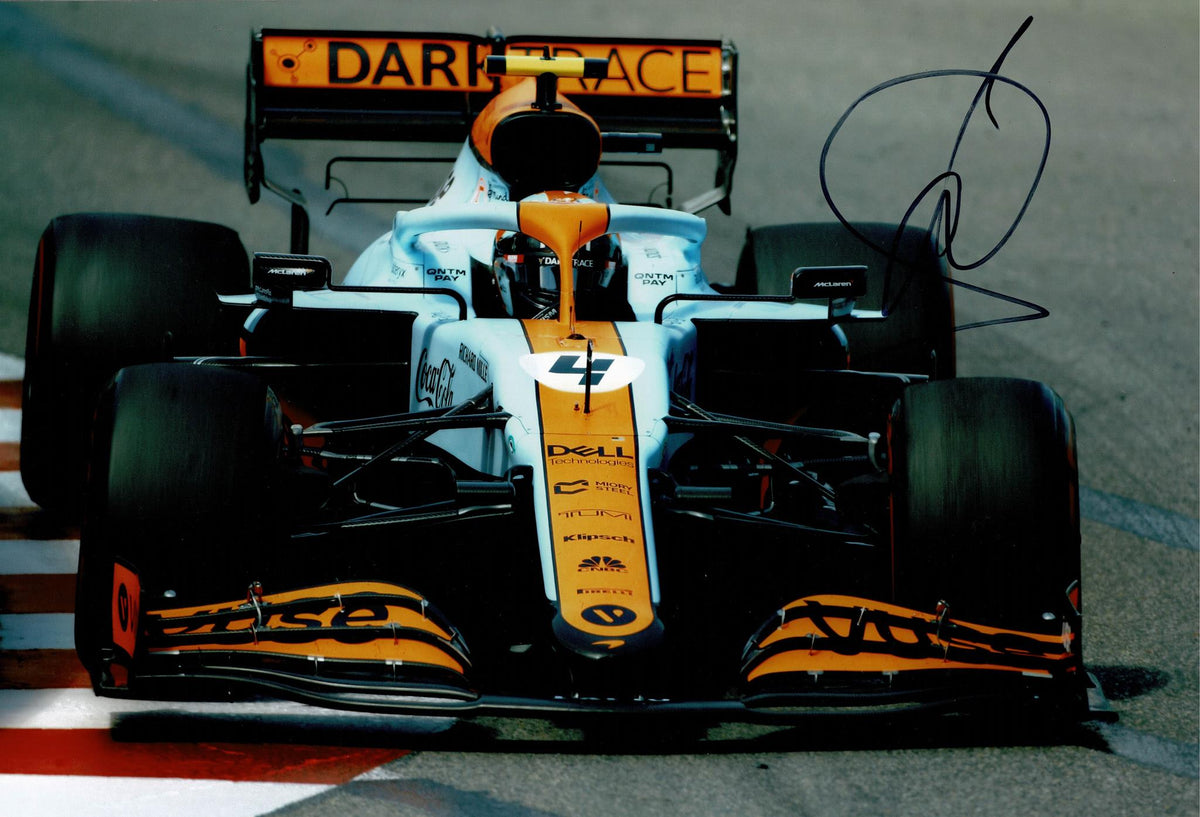 Lando Norris Signed 12X8 Photo Mclaren Genuine AUTOGRAPH Formula One F ...