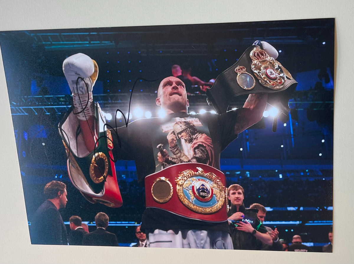 Oleksandr Usyk Signed 12X8 Photo AJ FIGHT Ukraine Genuine Signature AF ...