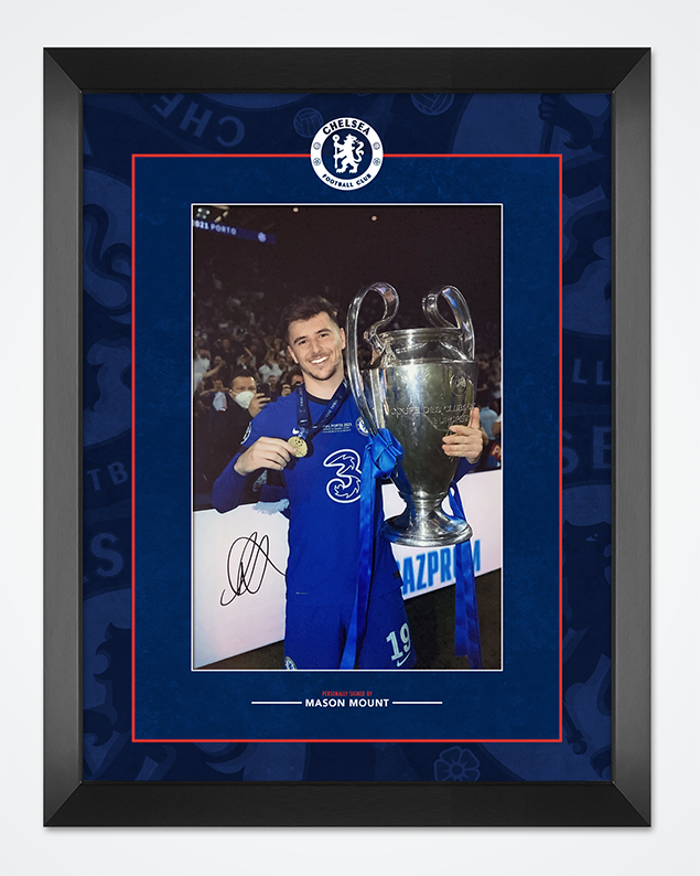 Mason Mount SIGNED & Framed 12X8 Photo Chelsea F.C. Genuine Autograph ...