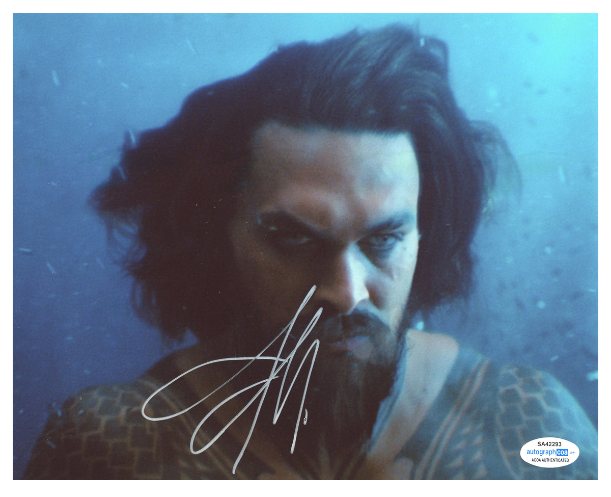 Jason Momoa SIGNED 10X8 Photo Aquaman Genuine Signature AFTAL ACOA TPA ...