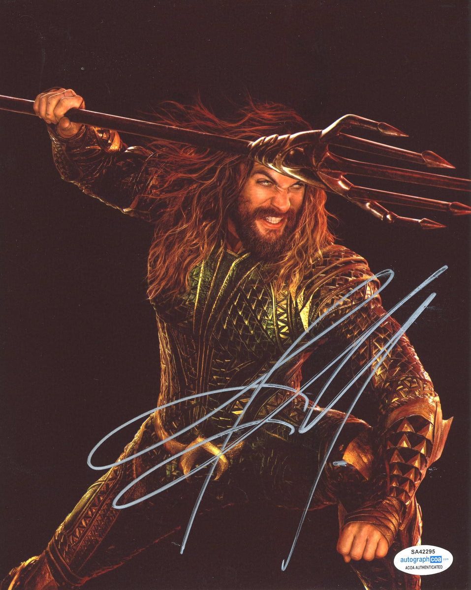 Jason Momoa SIGNED 10X8 Photo Aquaman Genuine Signature AFTAL ACOA TPA ...