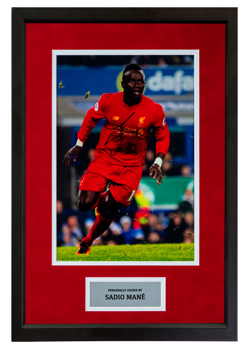 Sadio Mane Signed & Framed 12X8 Photo Liverpool F.C. Genuine AFTAL COA ...