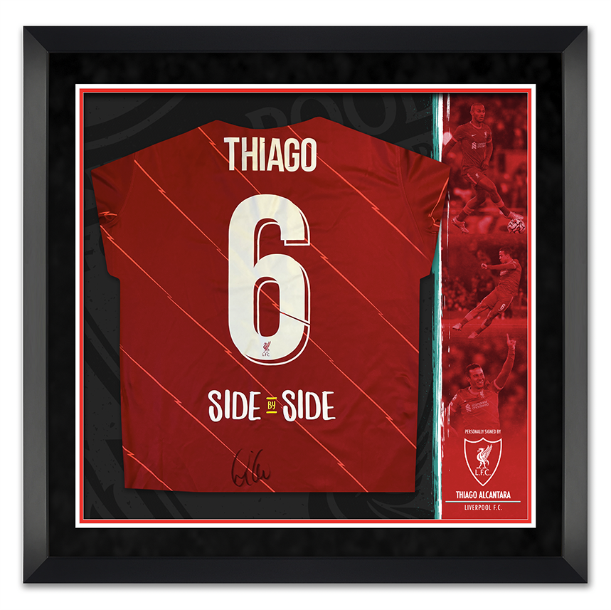 Thiago Alcantara Signed Liverpool F.C. 2021/2022 Shirt Private Signing ...