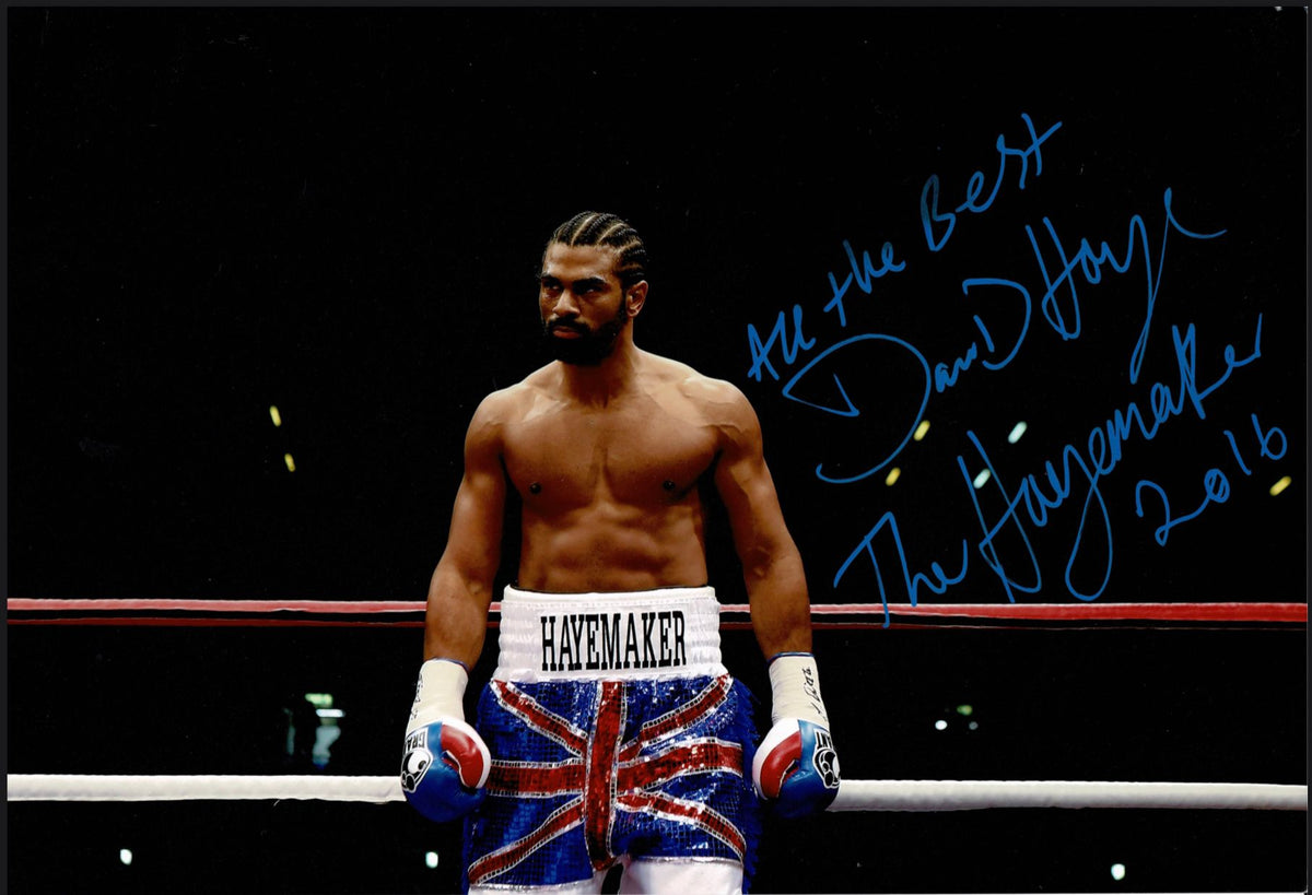 David Haye Signed 12X8 Photo The HAYEMAKER Genuine Signature AFTAL COA ...