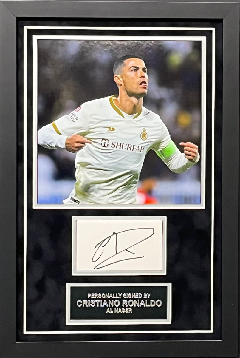 Cristiano Ronaldo Signed & Framed Photo Mount Display Al Nassr FC AFTA ...
