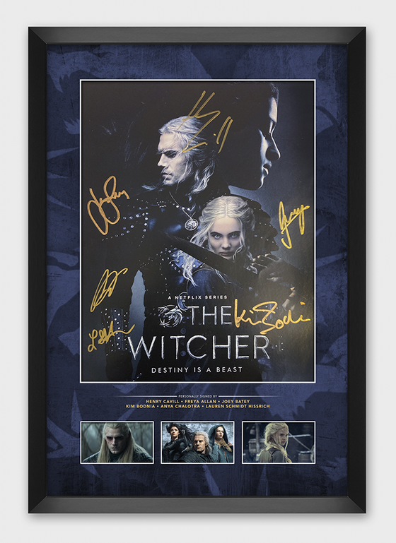 The Witcher Cast Signed & Framed Giant Photo GENUINE AUTOGRAPH AFTAL C ...