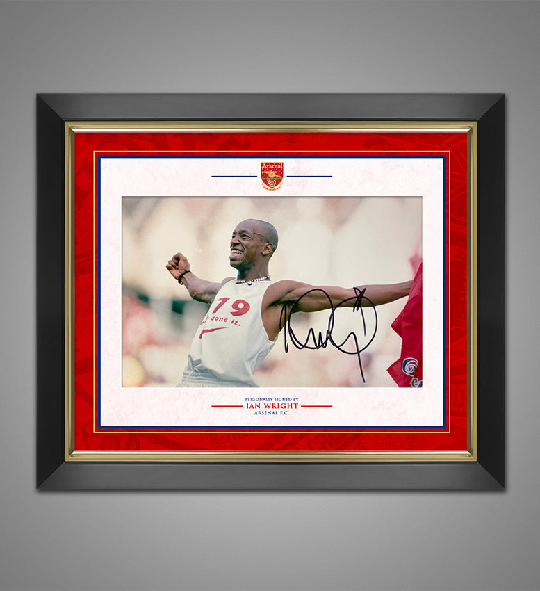 Ian Wright Signed & Framed 12X8 Photo Arsenal F.C. COA AFTAL (A ...